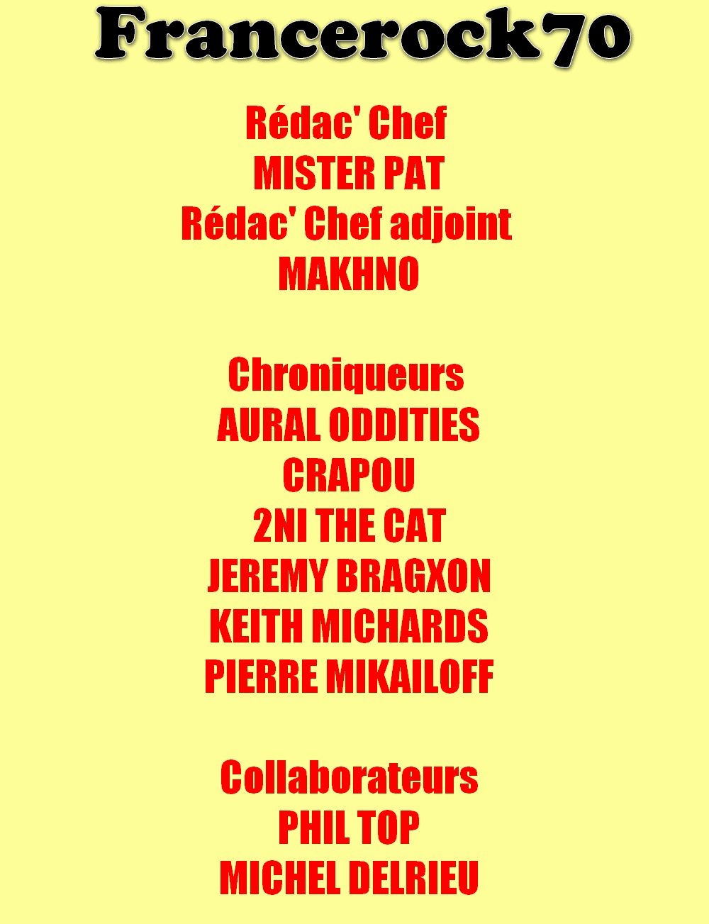 FRANCEROCK 70